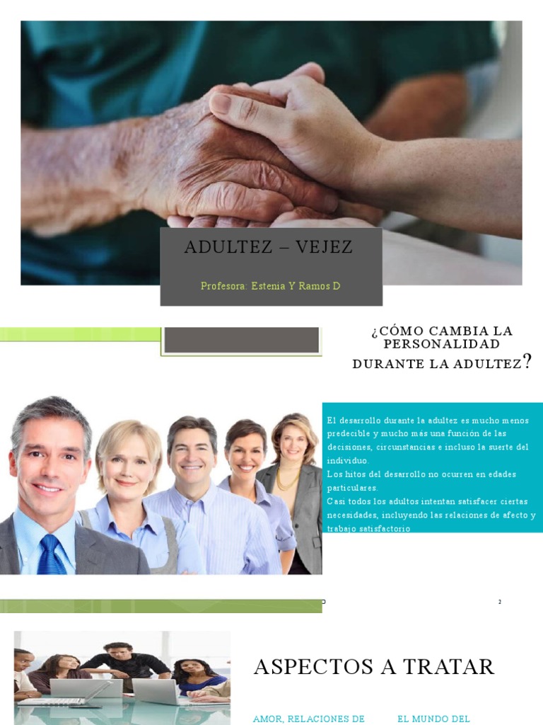 Adultez - Vejez | PDF | Adultos | Vejez