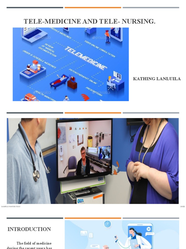 Tele-Medicine and Tele - Nursing Kathing2 | PDF | Health Care | Medicine