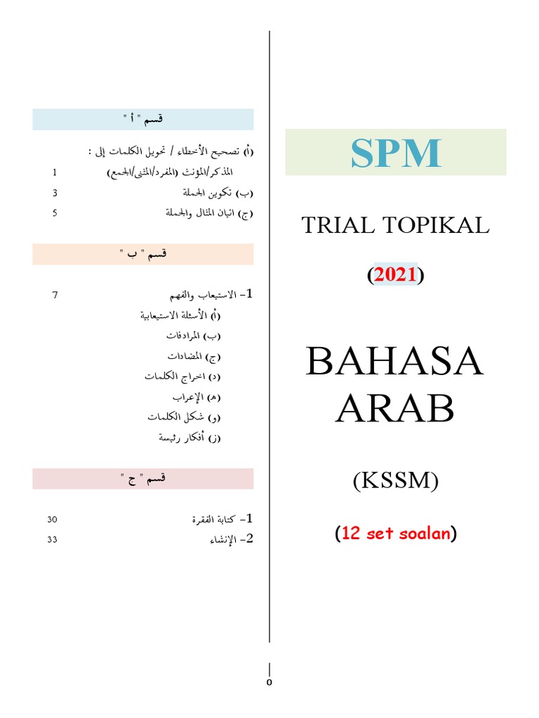 BA Trial 2021 - 12 Set Soalan | PDF