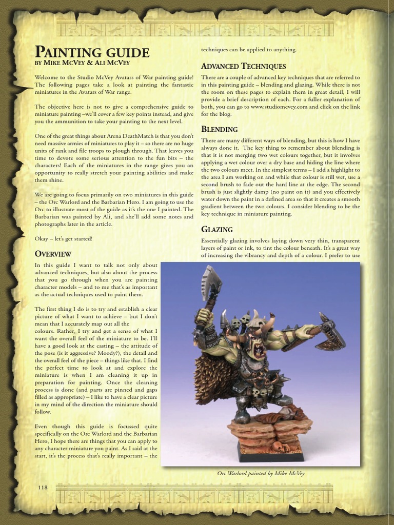 Advanced Techniques in Miniature Painting | PDF | Paintings | Color