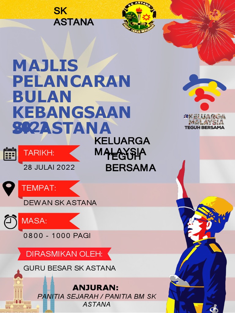 Buku Program Majlis Pelancaran Bulan Kebangsaan 2022 SK Astana | PDF