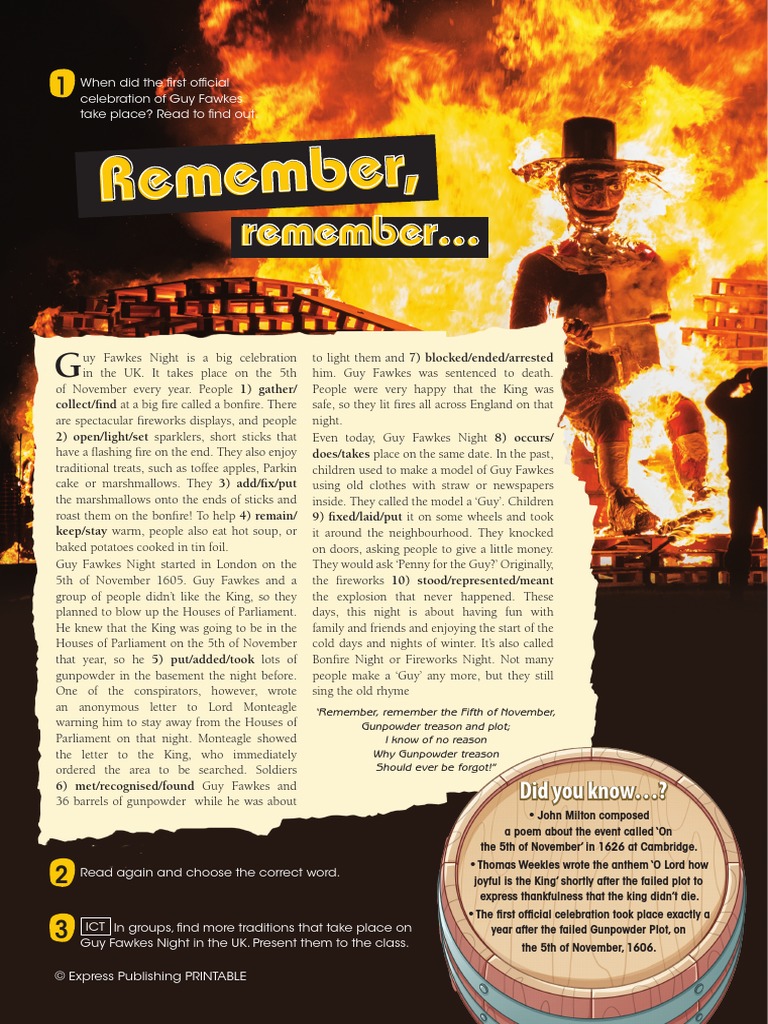 Guy Fawkes B2 | PDF | Gunpowder Plot
