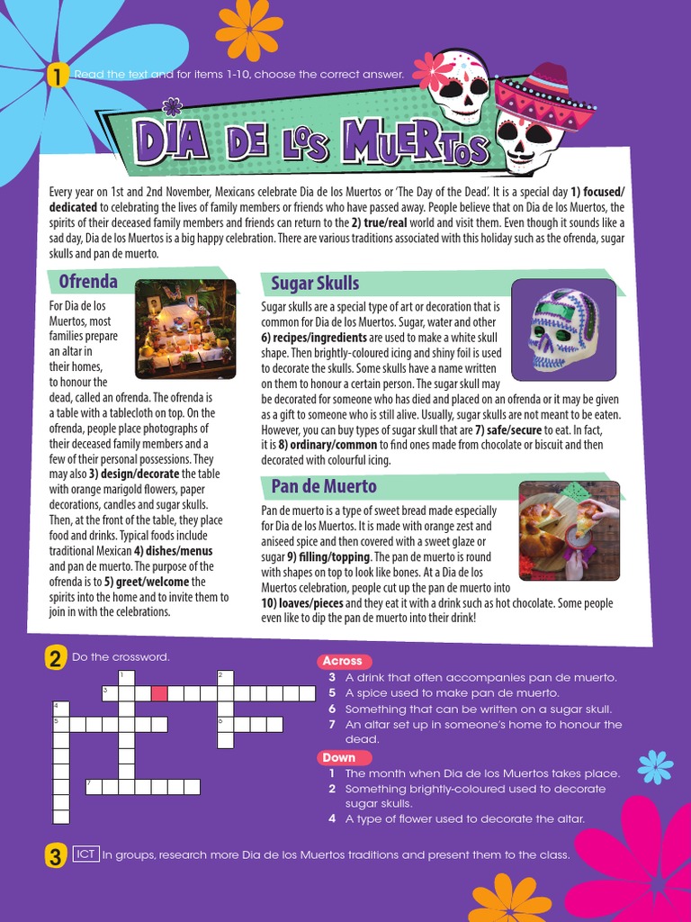 Dia de Los Muertos B1 | PDF | Foods | Cuisine