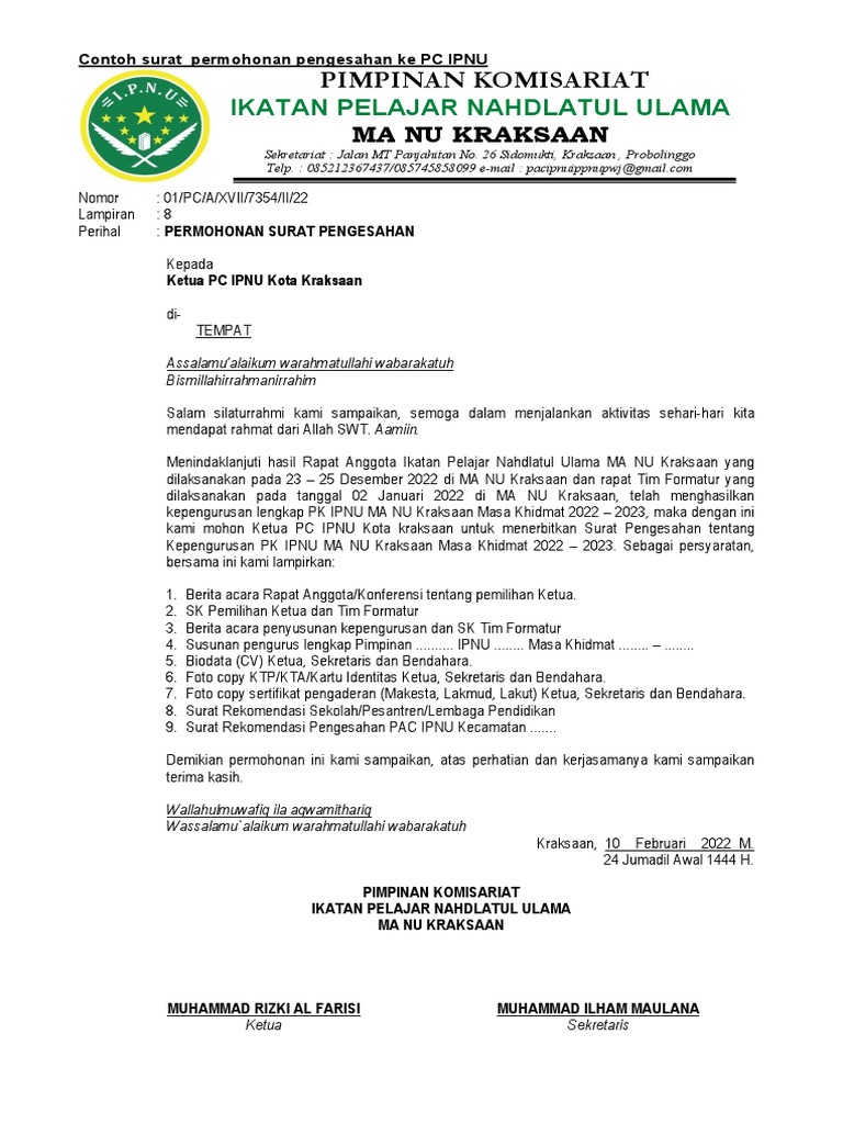 Contoh Surat Surat Pengajuan PK | PDF