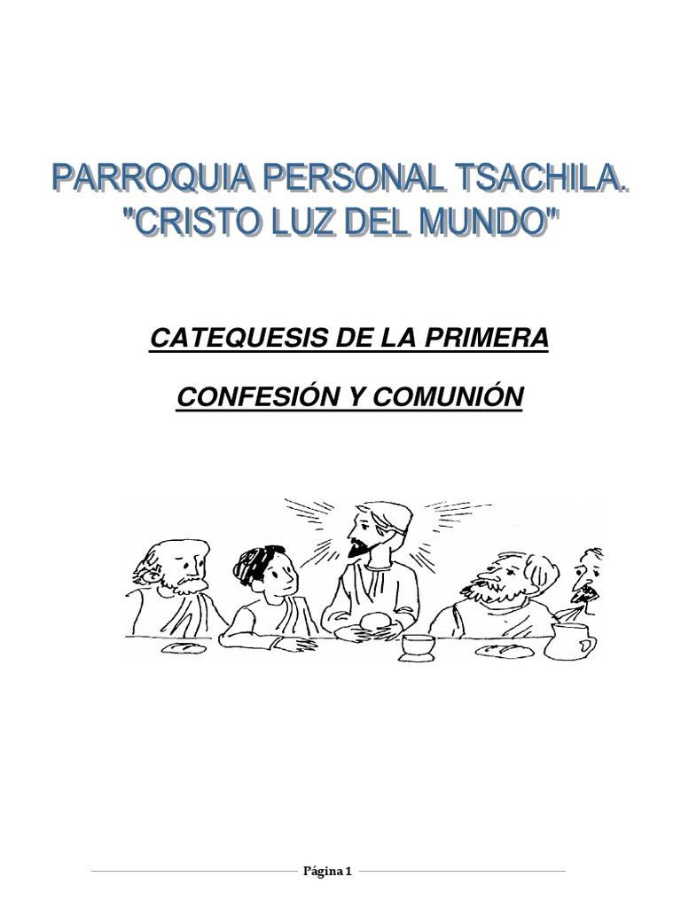 Mi Primera Comunion Pdf Eucaristía Misa Liturgia