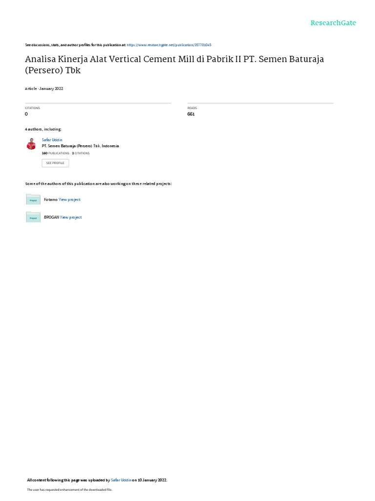 Vertikal Cement Mill Pdf Concrete Mechanical Engineering