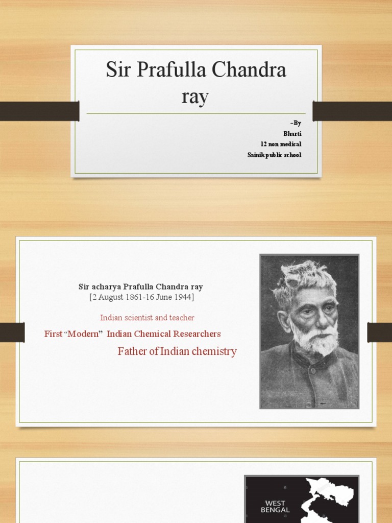 Acharya Prafulla Chandra Ray: Biography | PDF | Academia | Science