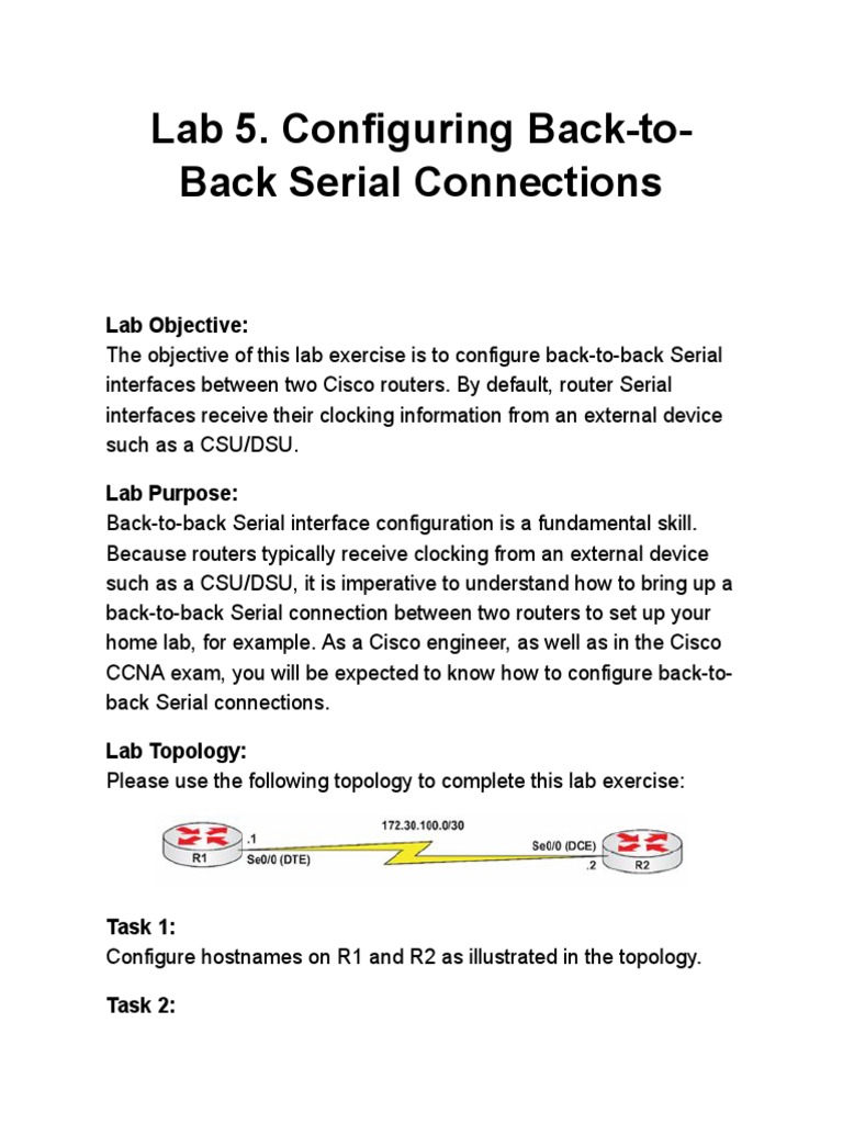 Lab 5 | PDF | Router (Computing) | Cisco Certifications