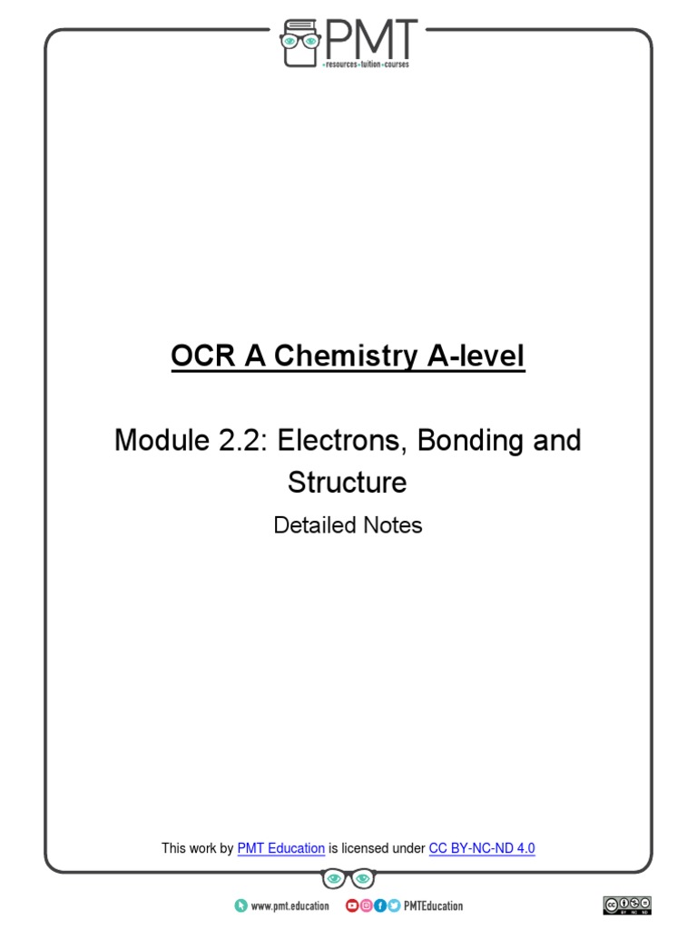 2.2. Electrons, Bonding and Structure | PDF | Ionic Bonding | Chemical Bond