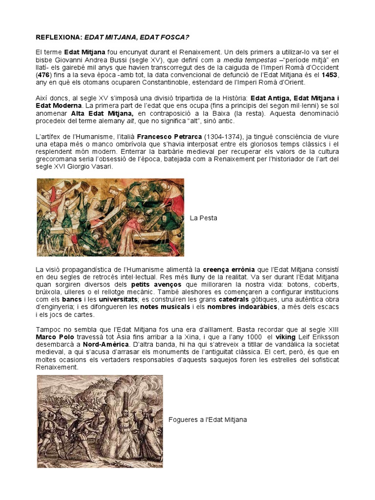Una Edat Fosca | PDF