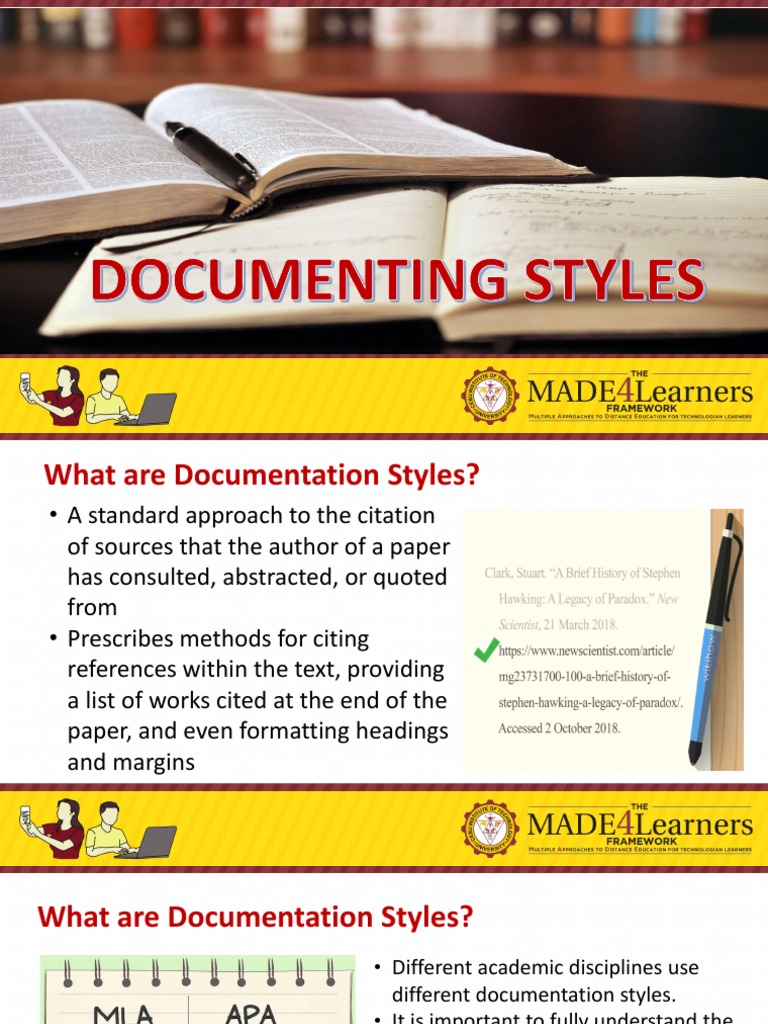 Lesson 3 Documentation Styles | PDF | Note (Typography) | Citation