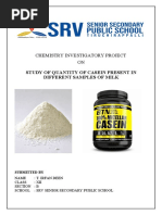 Study of Quantity of Casein Present in Different Samples of Milk ...