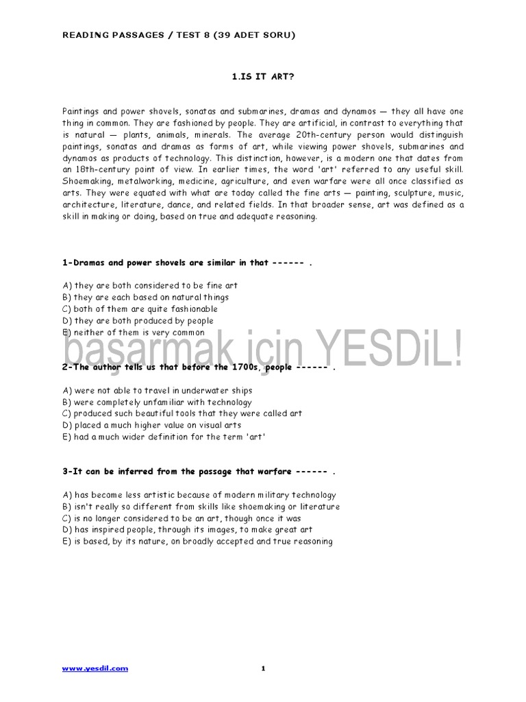 Reading Passages 8 | PDF | Allergen | Allergy