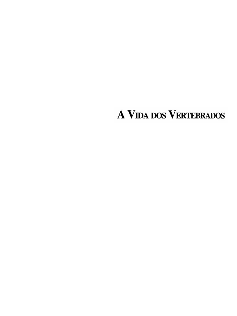 Biologia - POUGH Et Al., A Vida Dos Vertebrados | PDF
