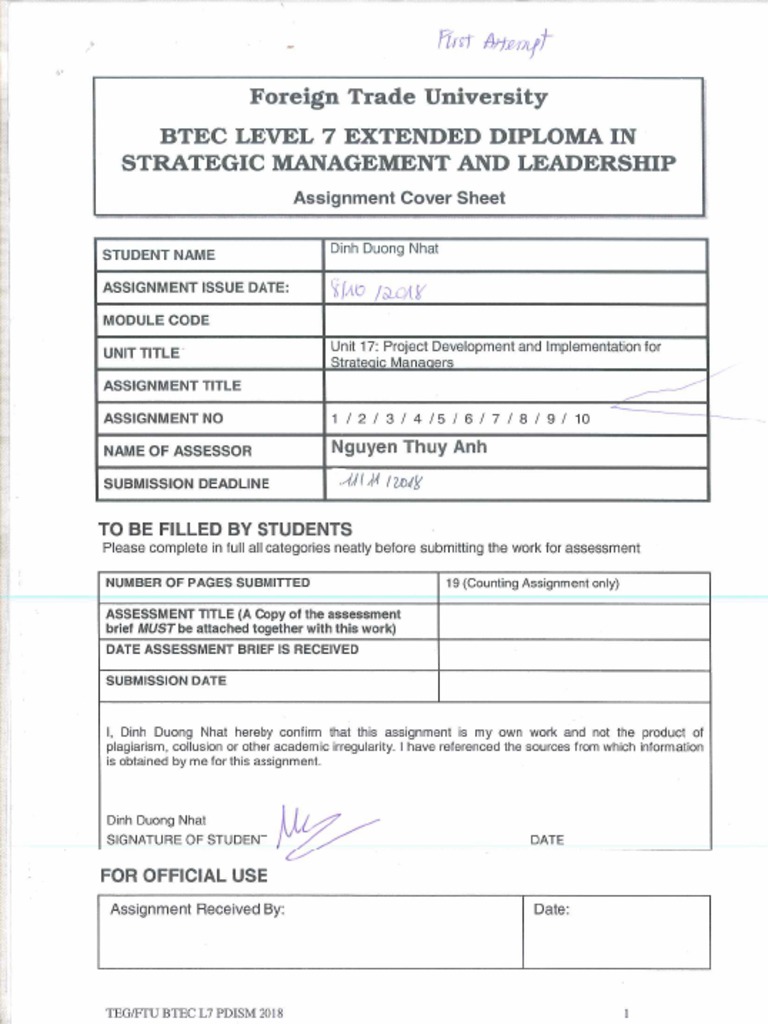 Assignment Sample | PDF