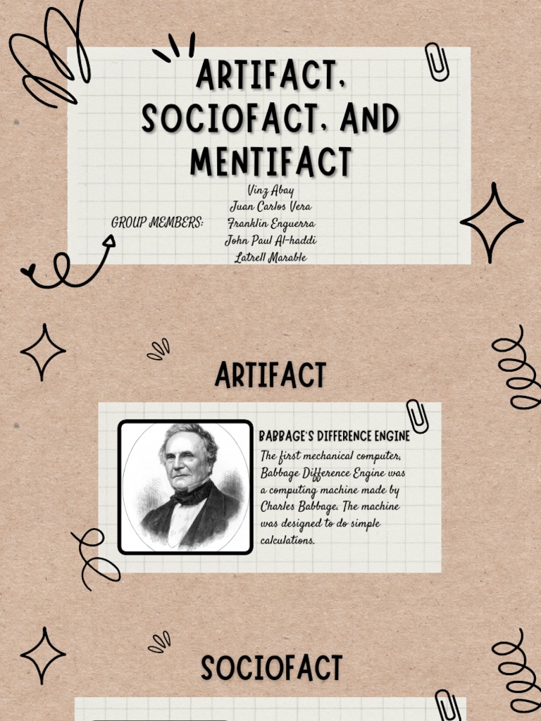 Artifact Sociofact and Mentifact | PDF