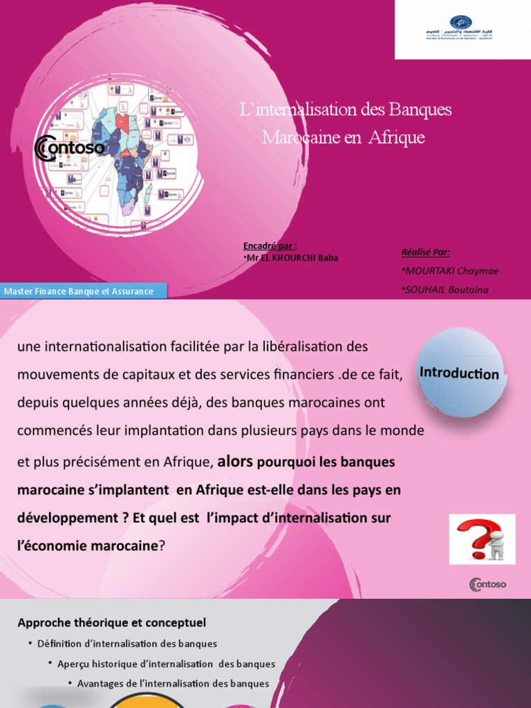L'internalisation Des Banques Marocaine en Afrique 2 | PDF | Banques ...