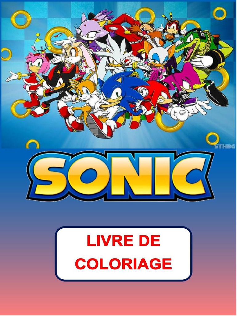 Coloriage Sonic | PDF