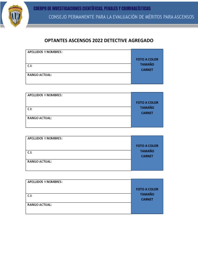 Formato de Solicitud Foto Tipo Carnet | PDF