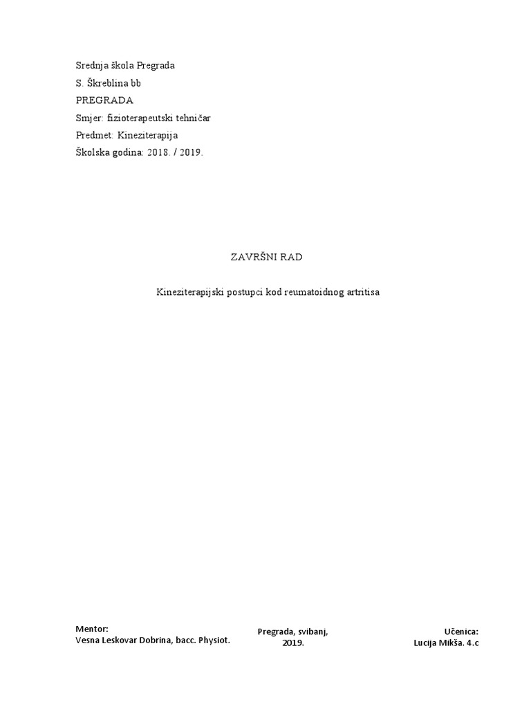 Zavrsni Rad | PDF