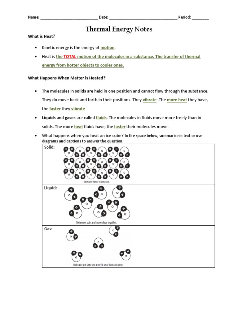 Grade 9 Thermal Energy Overview | PDF | Heat | Heat Transfer