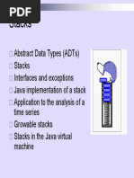 Stacks: Based On Koffmann and Wolfgang | PDF | Array Data Structure ...