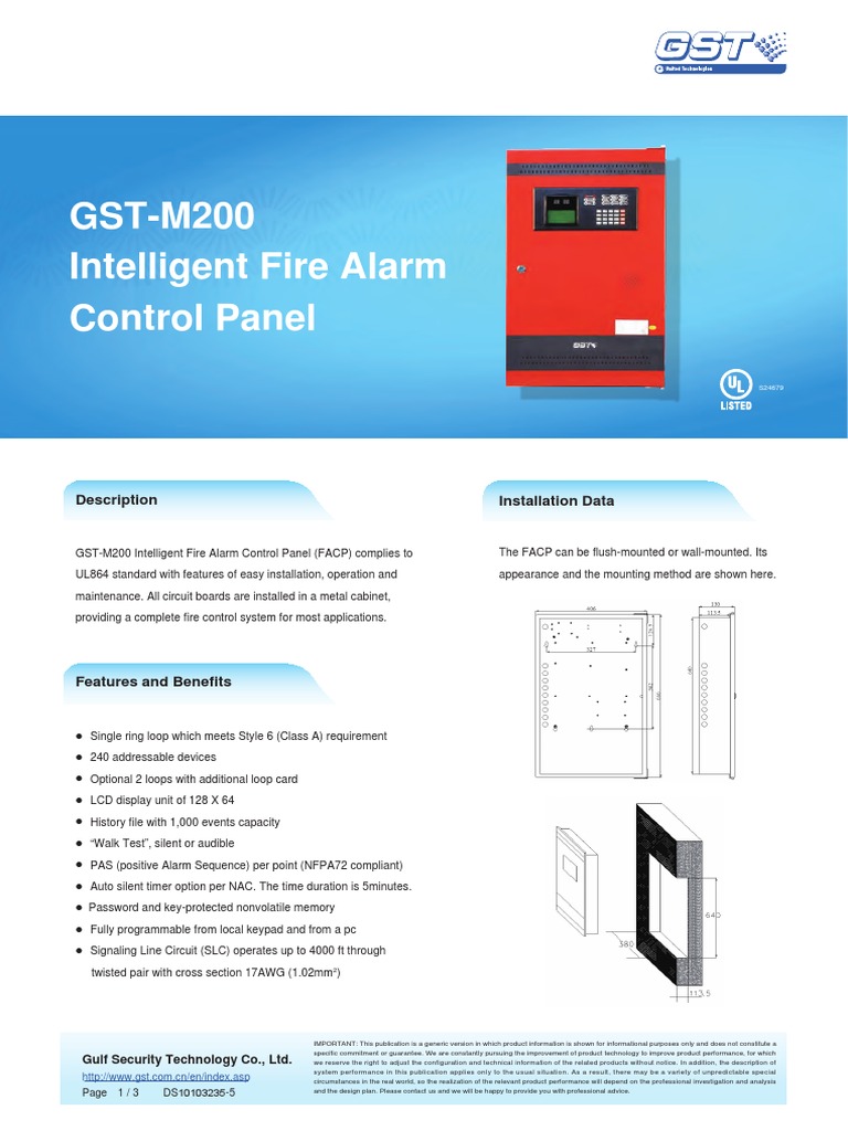 GST M200 - DS10103235 5 | PDF | Manufactured Goods | Computer Engineering