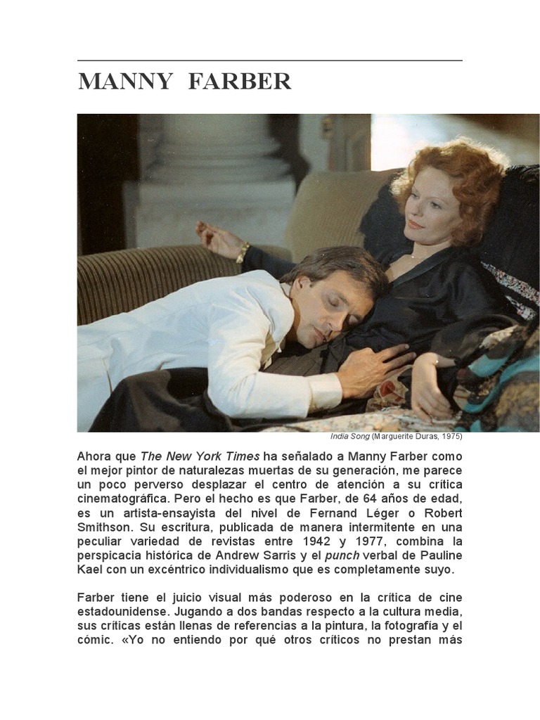 Manny Farber | PDF | Libros para adolescentes | Ficción general