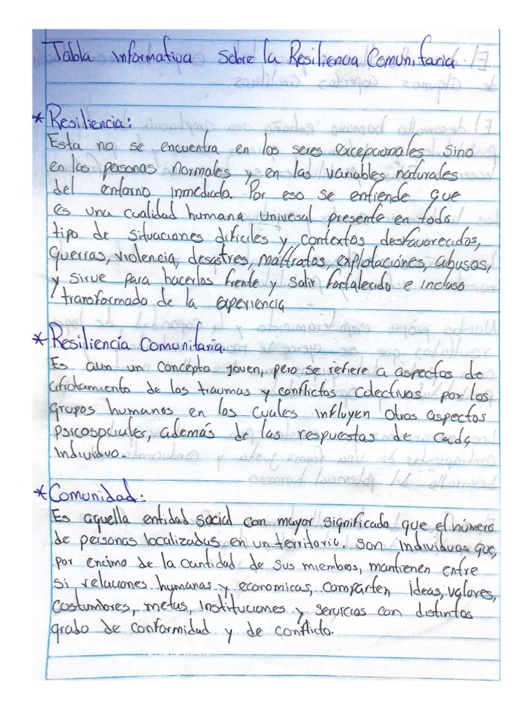 Tabla Informativa | PDF