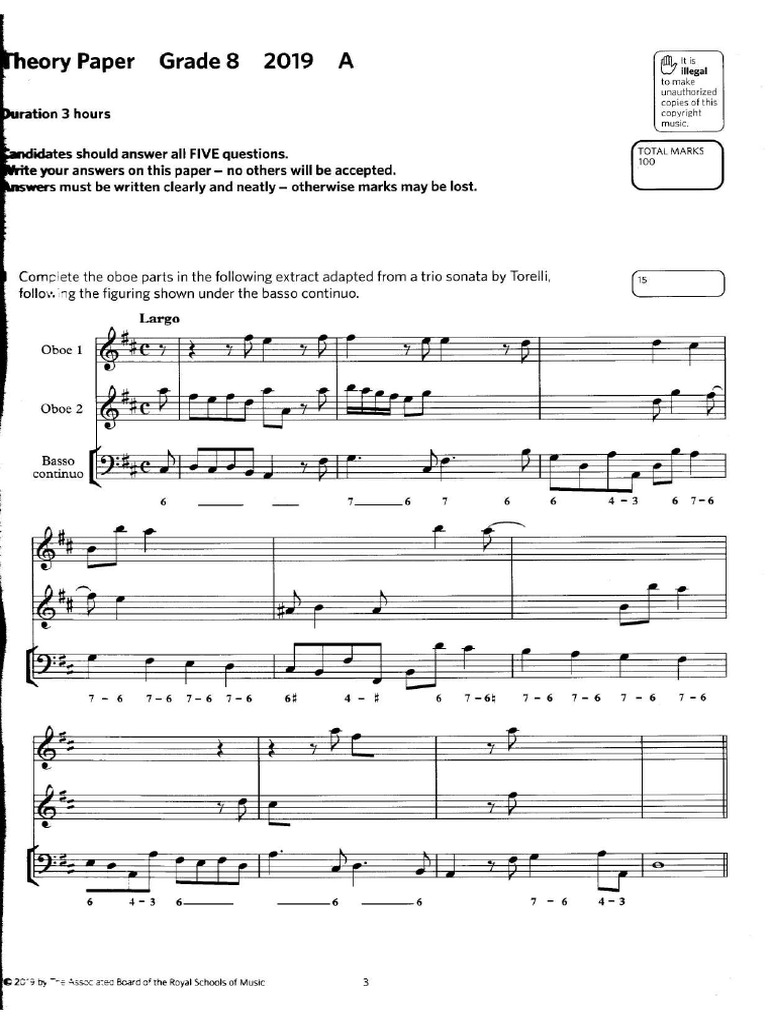 Grade 8 2019 Pastpaper | PDF