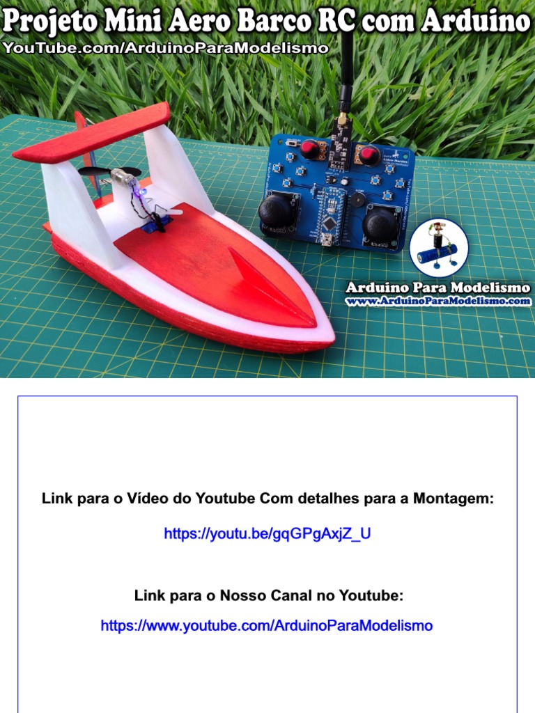 Planta e Esquemas Projeto AeroBarco RC - Canal | PDF | Arduino ...