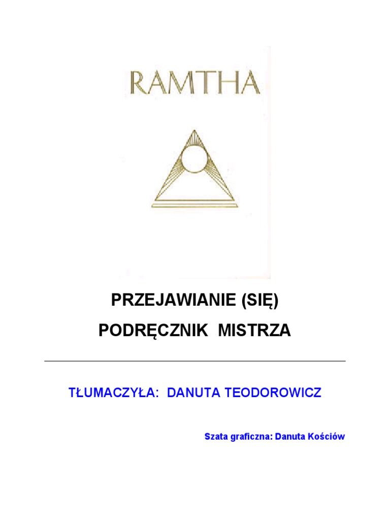 Ramtha - Podrecznik Mistrza | PDF
