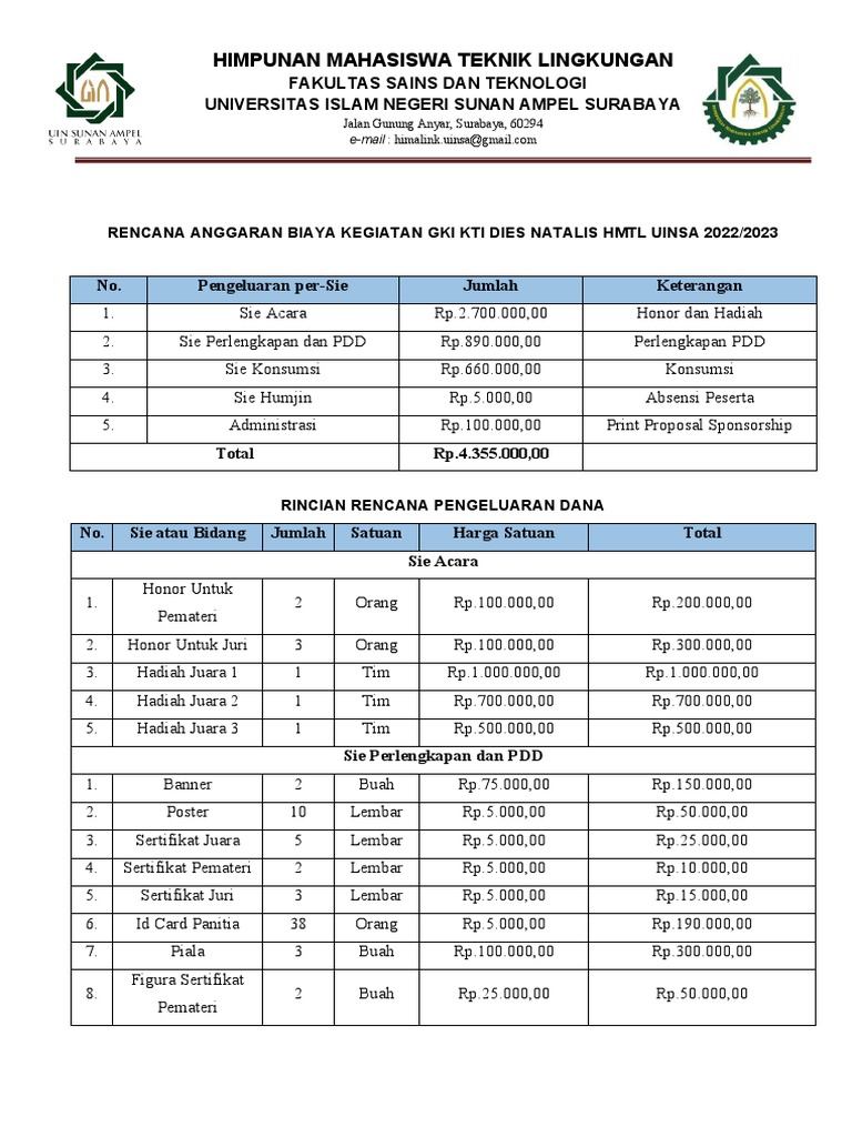 Rab Diesnatalis HMTL Uinsa | PDF