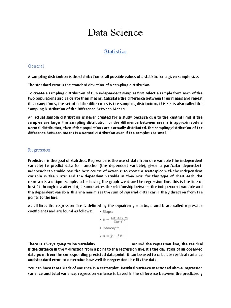 Data Sci Linkedin | PDF | Errors And Residuals | Regression Analysis