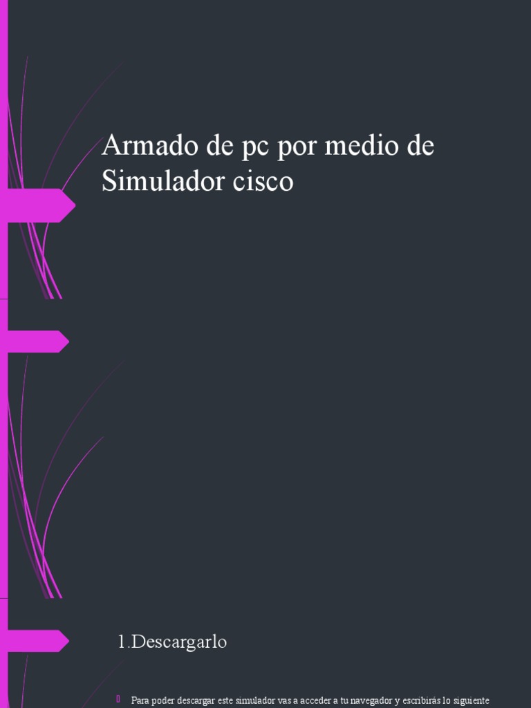 Armado de PC Por Medio de Simulador Cisco | PDF