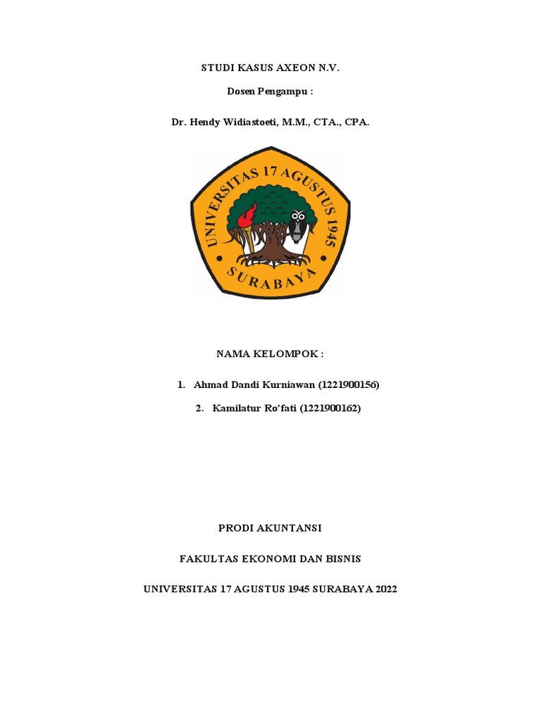 Studi Kasus Axeon N | PDF | Teknologi & Rekayasa
