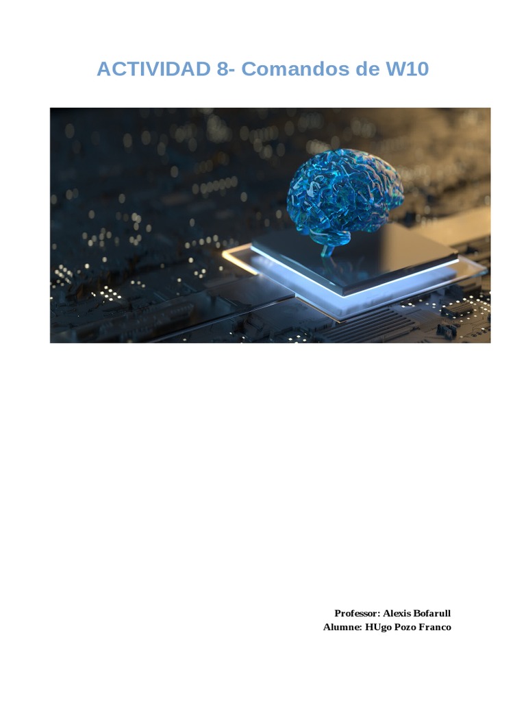 Activitat 8 Comandos W10 | PDF | Directorio (Computación) | Informática