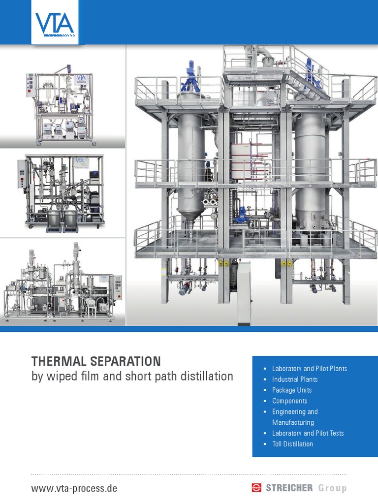 VTA Brochure Thermal Separation en | PDF | Distillation | Physical Sciences