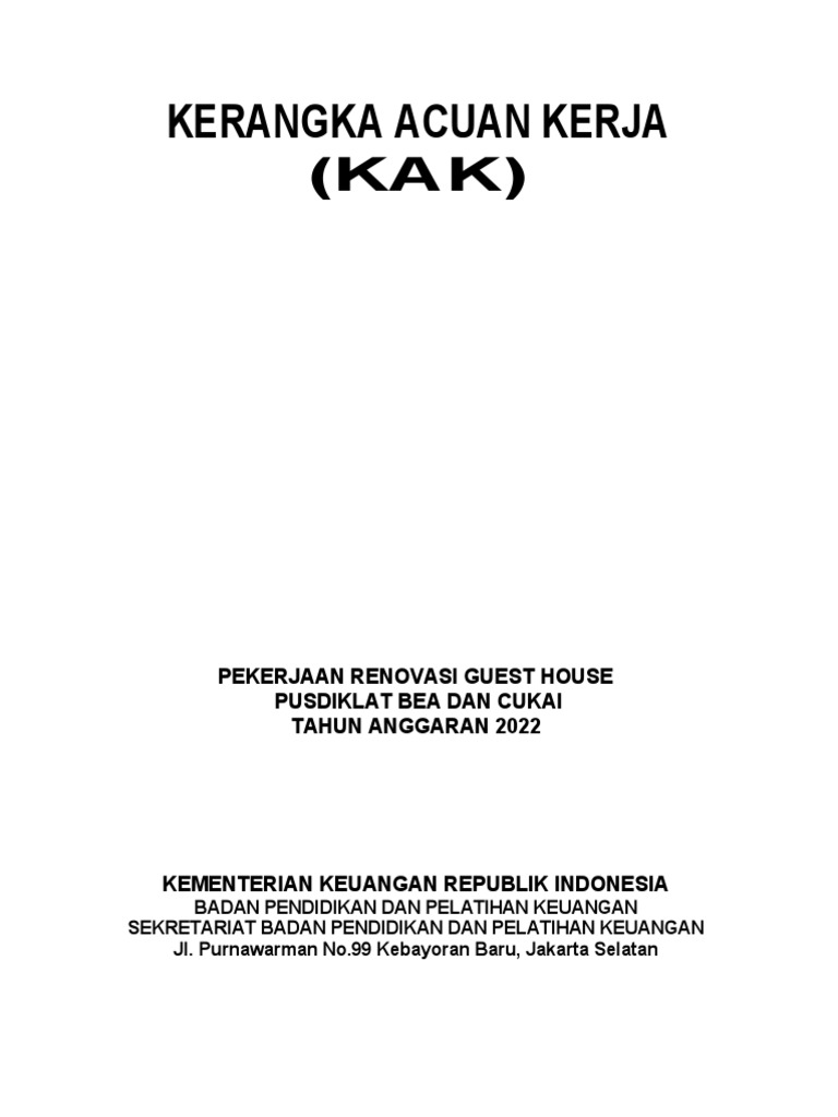 KAK Pek. Renov Guest House Pusd. BC 2022 | PDF