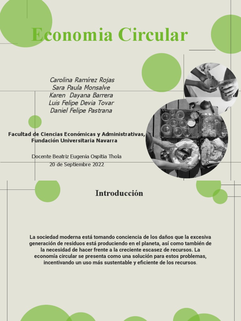 Economia Circular | PDF | Residuos | Reciclaje