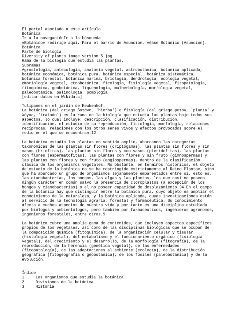 Botanica | PDF | Botánica | Plantas