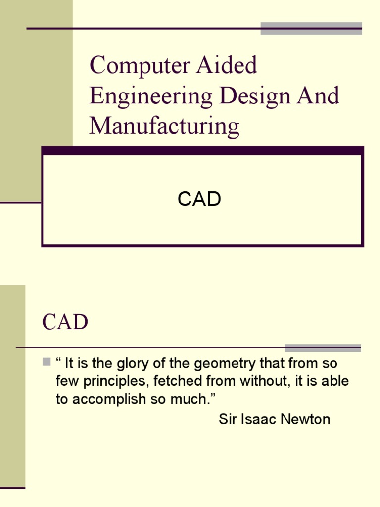 Cad Cam 4 Pdf Computer Aided Design Geometry