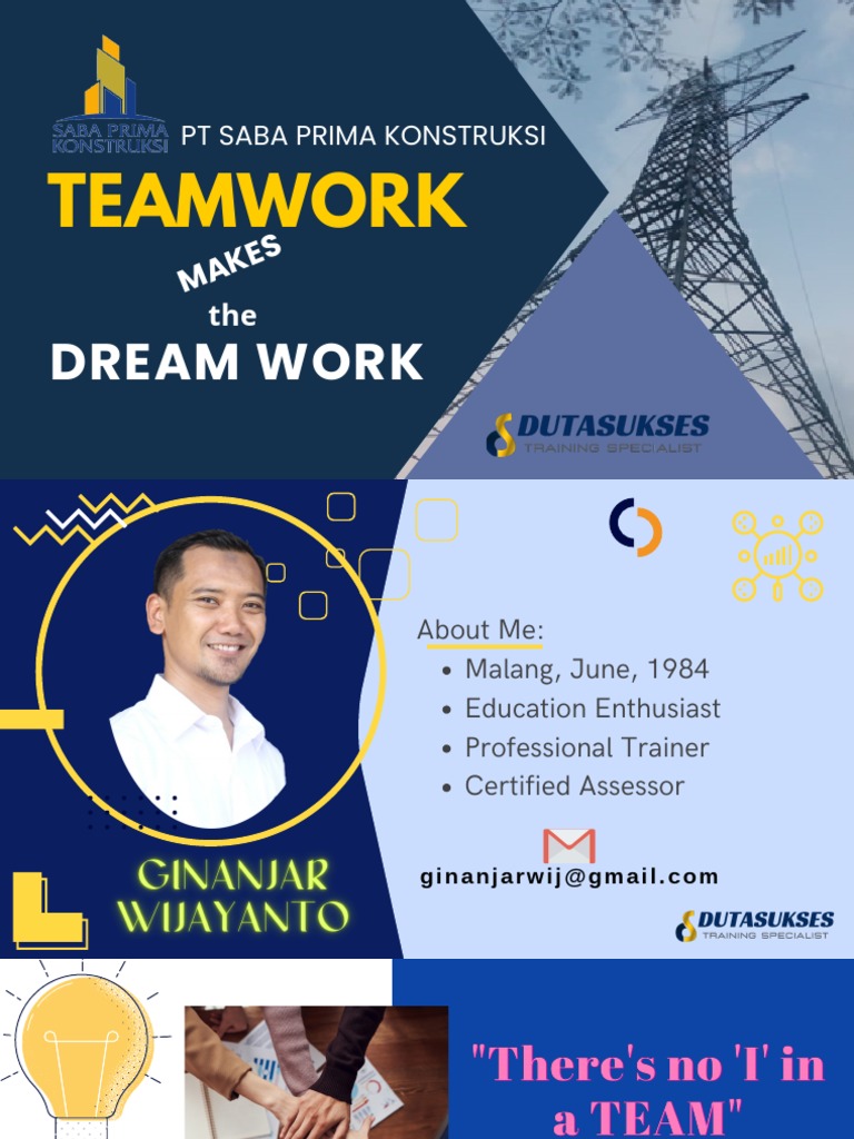 Teamwork Makes The Dream Work | PDF | Bisnis