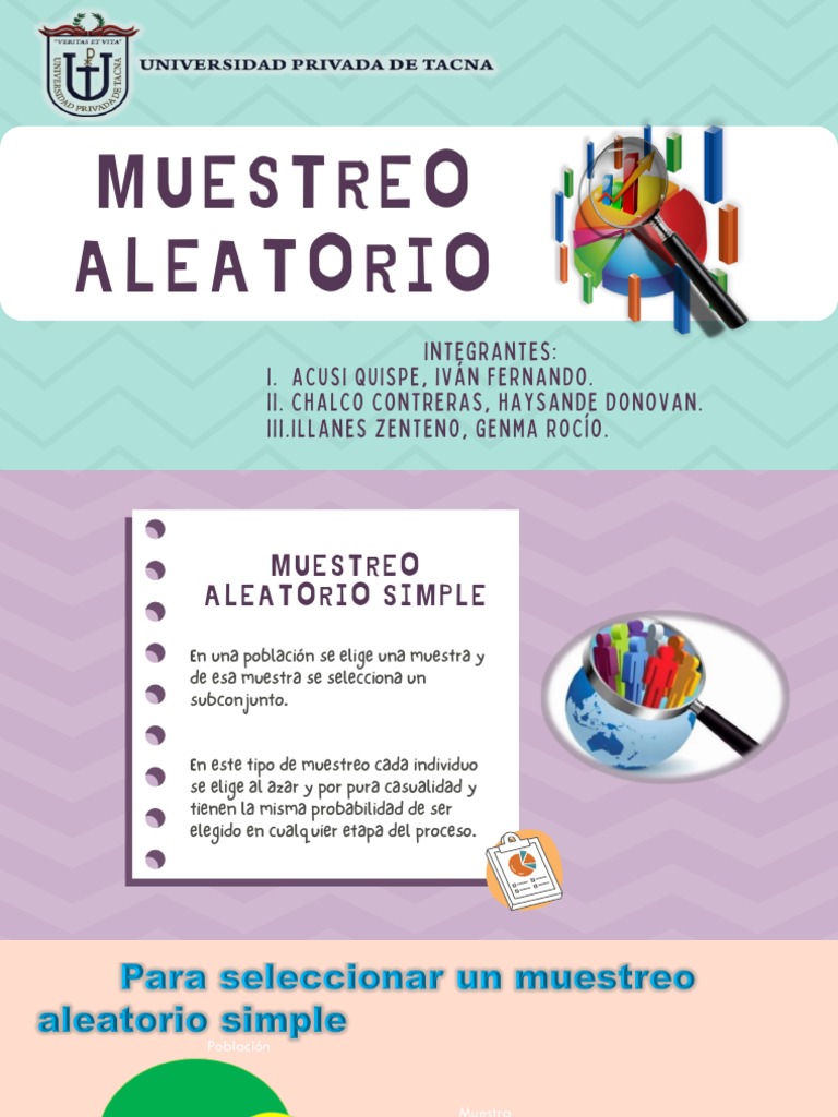 Muestreo aleatorio simple: conceptos, características y ejemplos | PDF ...