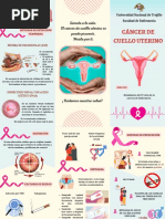Tríptico de CÁNCER CERVICOUTERINO | PDF | Cáncer | Cáncer de cuello uterino