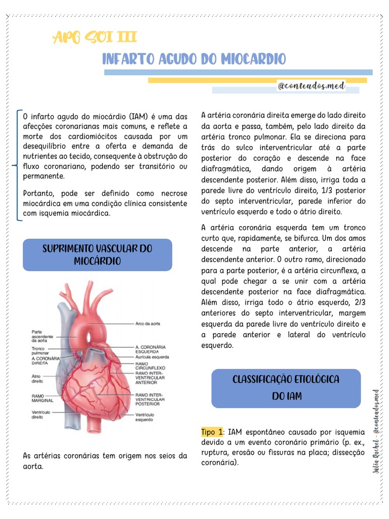 APG 08 Infarto Agudo Do Miocárdio | PDF | Infarto do Miocárdio ...