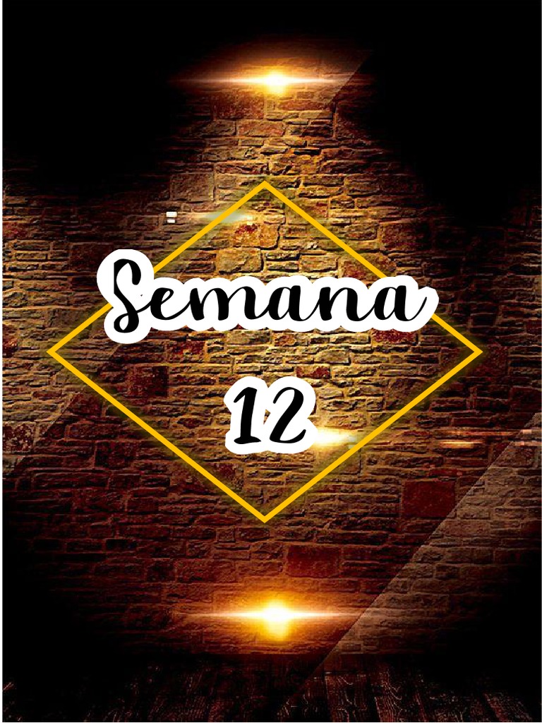 Carátula - Semana 12 | PDF