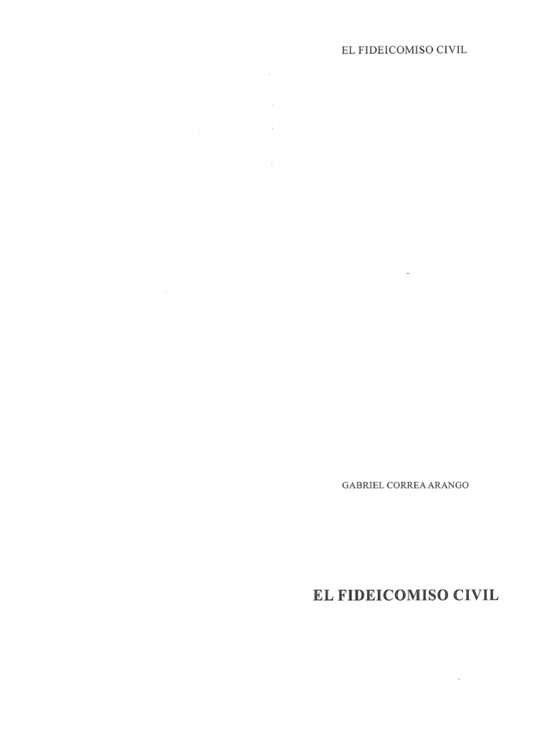 El Fideicomiso Civil | PDF