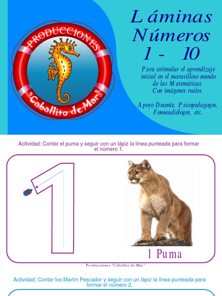 Láminas números 1-10 aprendizaje matemáticas | PDF | Ajedrez