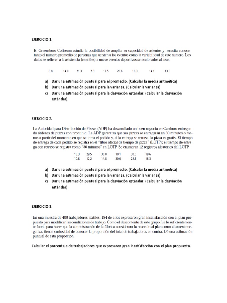 Estimación Puntual | PDF